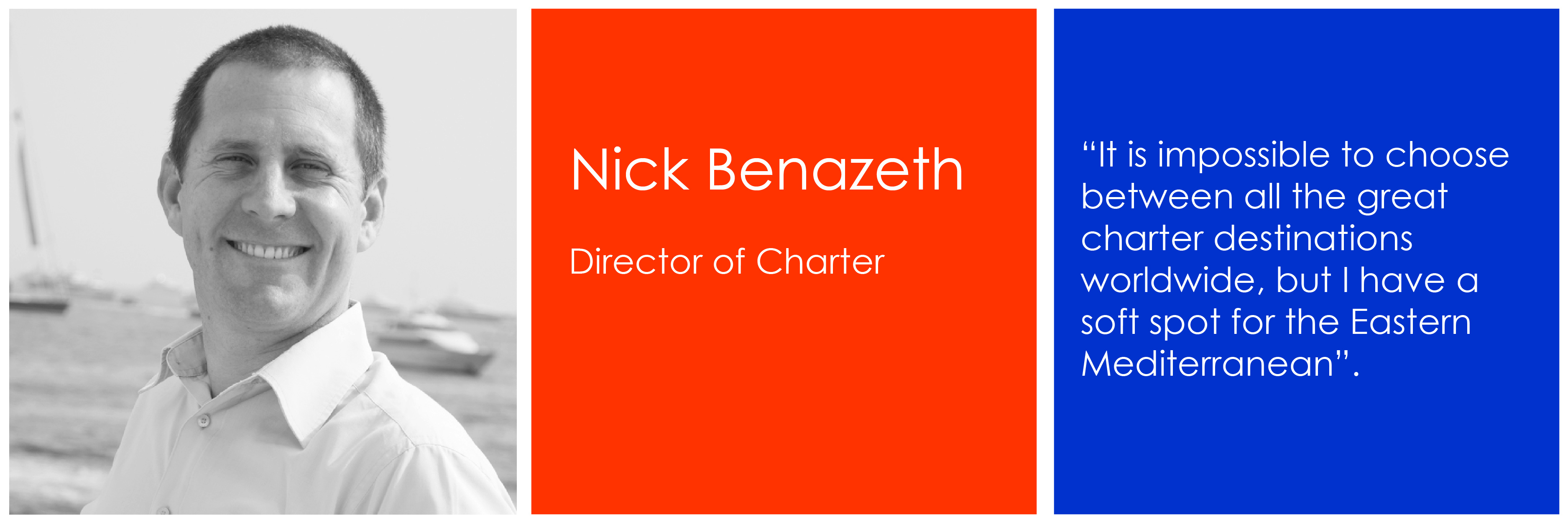 Nicolas Benazeth | Director of Charter | Yacht Charter Broker | Review | CharterWorld